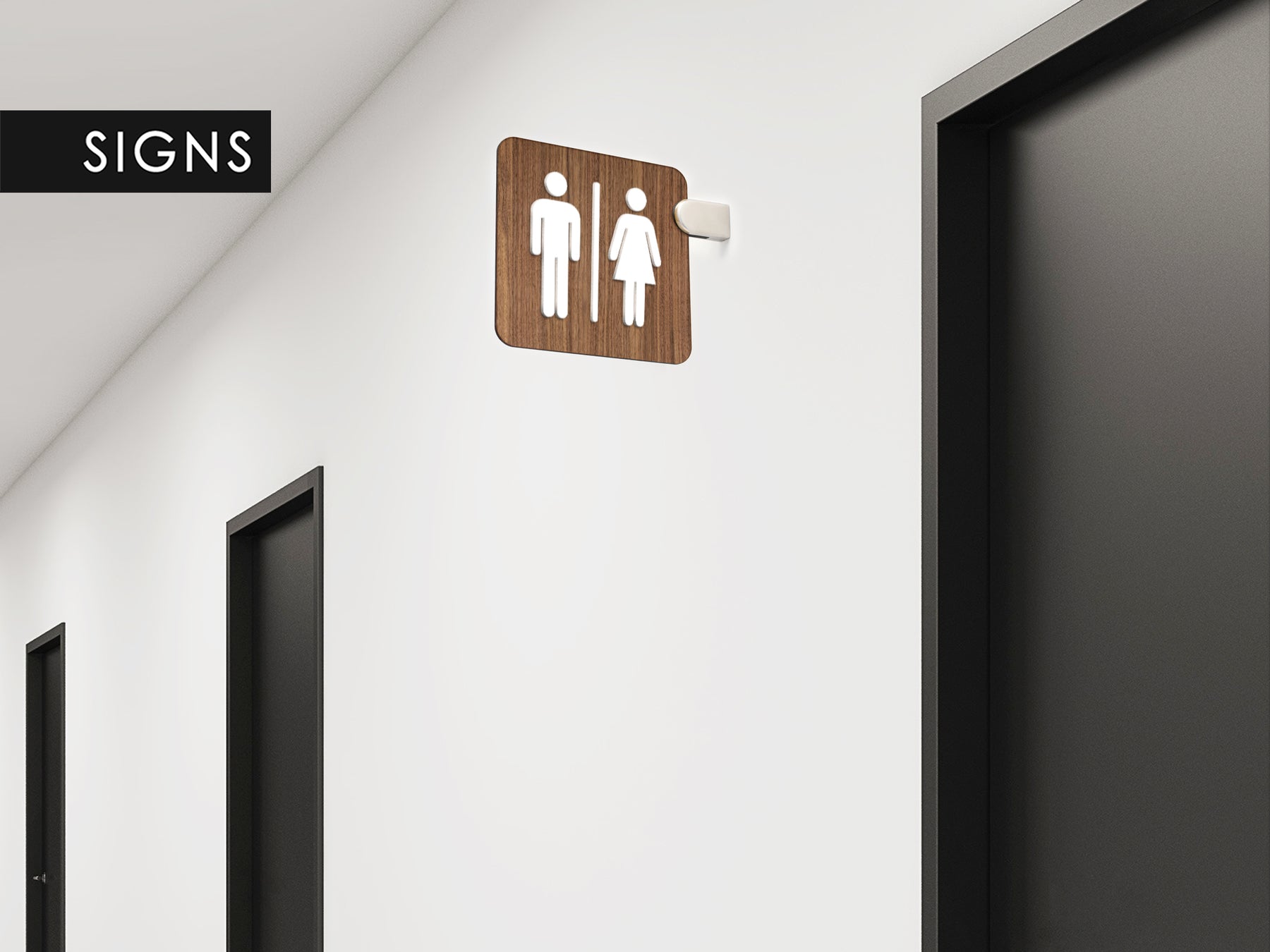 Classic - Restroom double sided Projecting sign | SIGNS.style